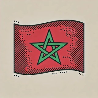 Flaga Maroka kolorowanka - Kolorowanki.eu