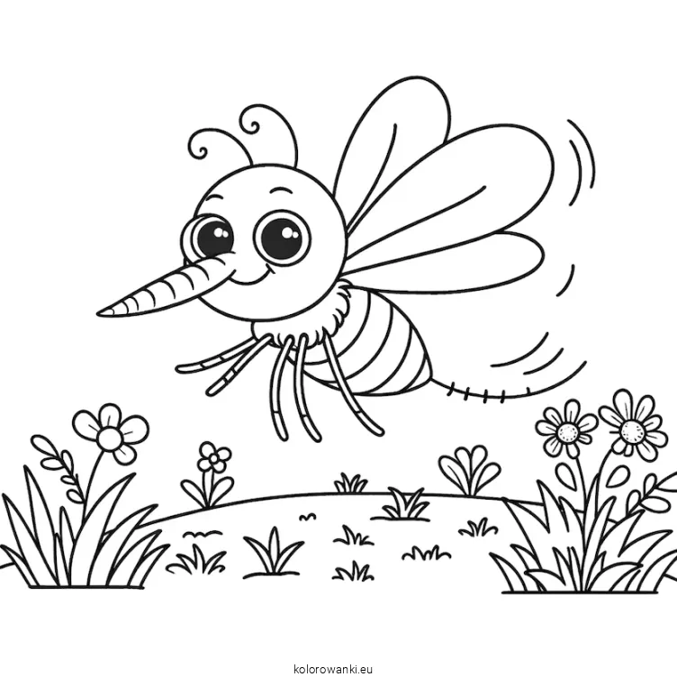 Komar (kolorowanka) - Kolorowanki.eu