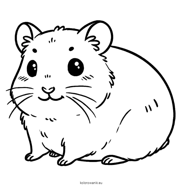 Chomik - kolorowanka do druku - Kolorowanki.eu