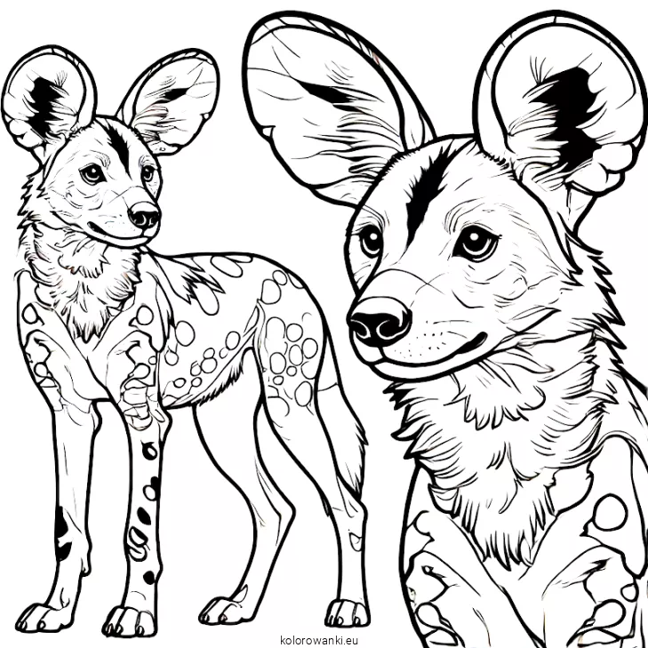 Likaon pstry kolorowanka - Kolorowanki.eu