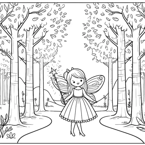 Kolorowanki wróżki (6 do druku)